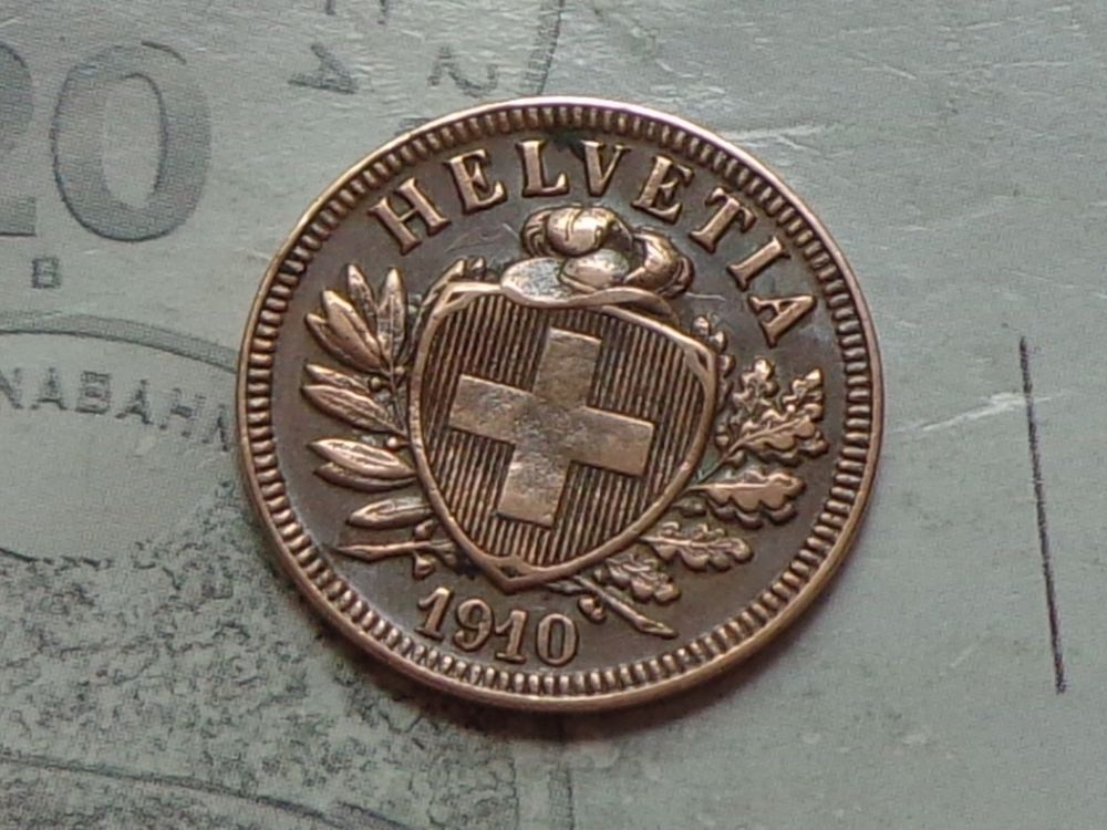 2 cts 1910 B - Belle pièce Rare (Gebraucht) in Pully für CHF 17 – mit Lieferung auf Ricardo kaufen