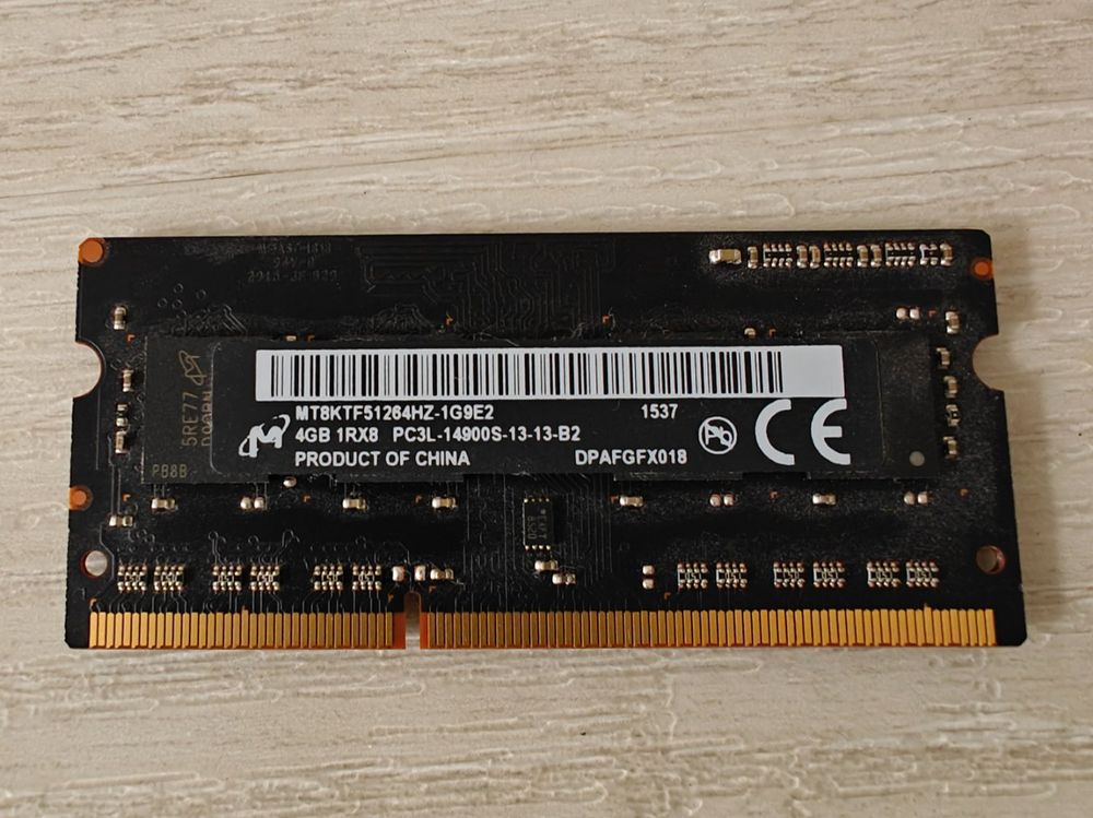 2 x Micron 4GB DDR3L RAM PC3L-14900S SODIMM - (Gebraucht) in Kollbrunn ...