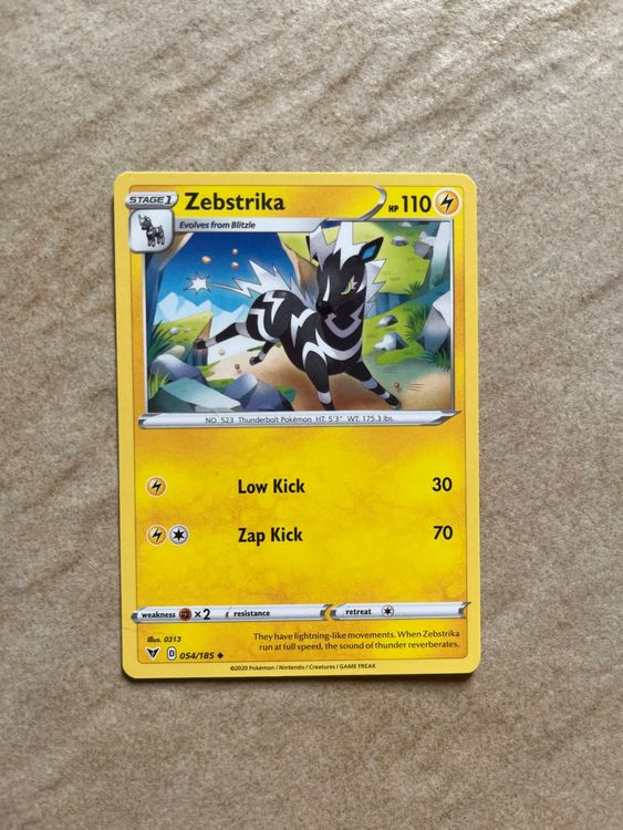 Carte Pokemon Zebstrika - Vivid Voltage - EN (Gebraucht) in Vernayaz für CHF 1 – mit Lieferung ...