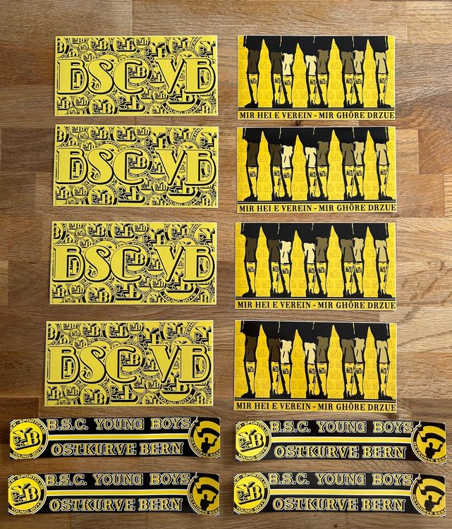 YB Stickerset 3 (Neu (gemäss Beschreibung)) in Stettlen für CHF 4 – mit ...