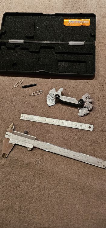 Messlehre, Schieblehre, Gewindelehre, Stahlmass (Gebraucht) in Ferden ...