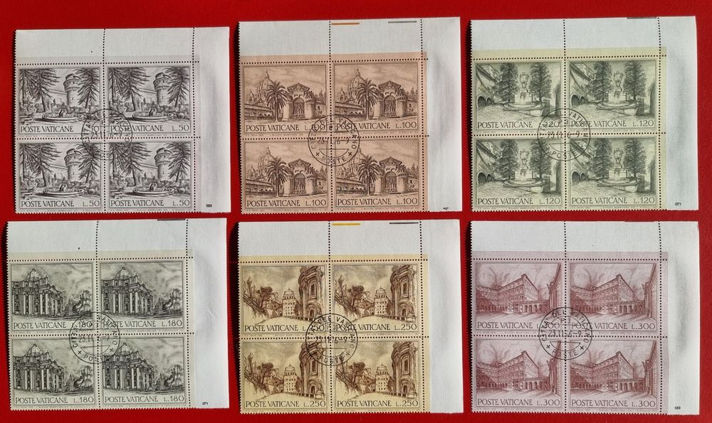 VATIKAN SERIE MONUMENTI MONUMENTE VIERERBLOCK 1976 ET NEU (Neu (gemäss Beschreibung)) in ...