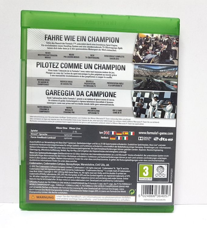 F1 Formula 1 fahre wie ein Champion (Gebraucht) in Schüpfheim für CHF ...