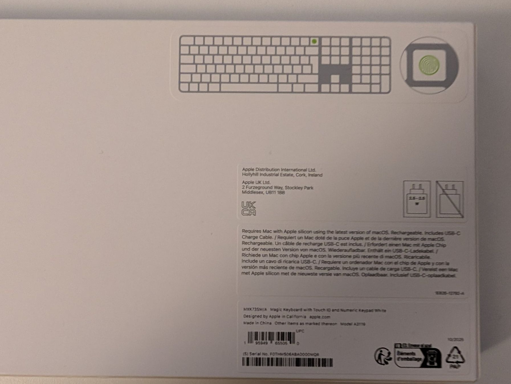 Apple Magic Keyboard mit Touch ID / CH-Tastatur - A3119 (Neu und ...