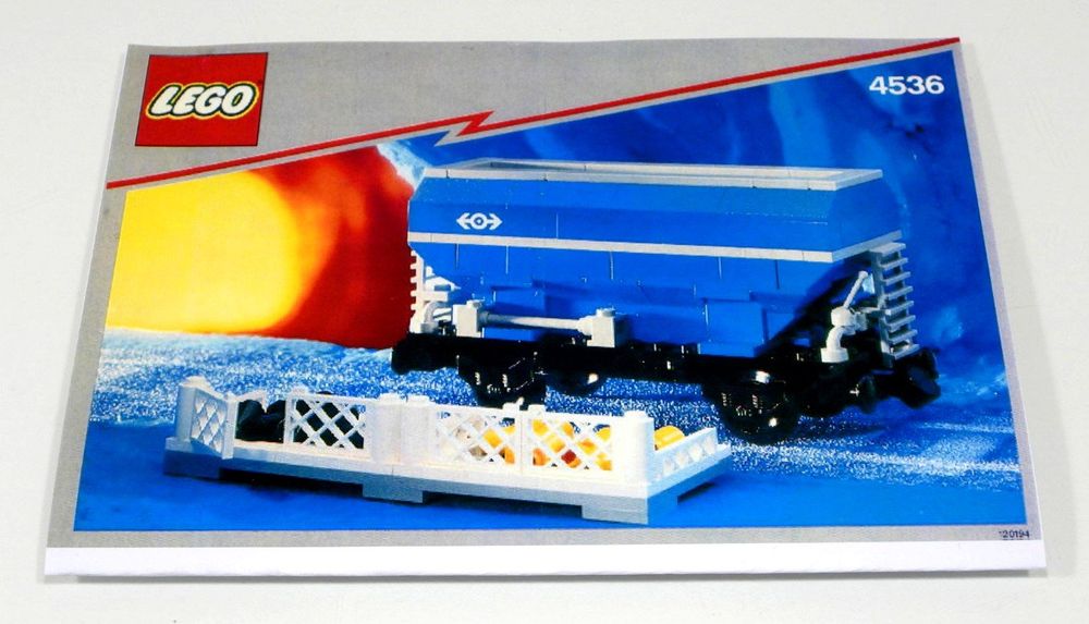 LEGO 9 VOLT EISENBAHN 4536 BLAUER SCHÜTTGUTWAGON (Gebraucht) in ...