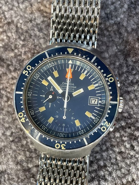 Omega Seamaster Big Blue 120m chronograph Vintage | Kaufen auf Ricardo