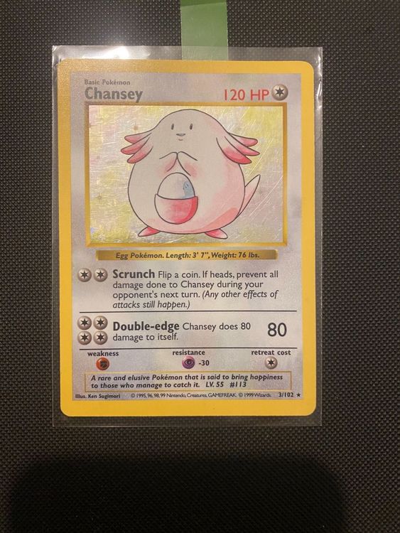 Pokémon Base Set Shadowless Chansey LP | Kaufen auf Ricardo