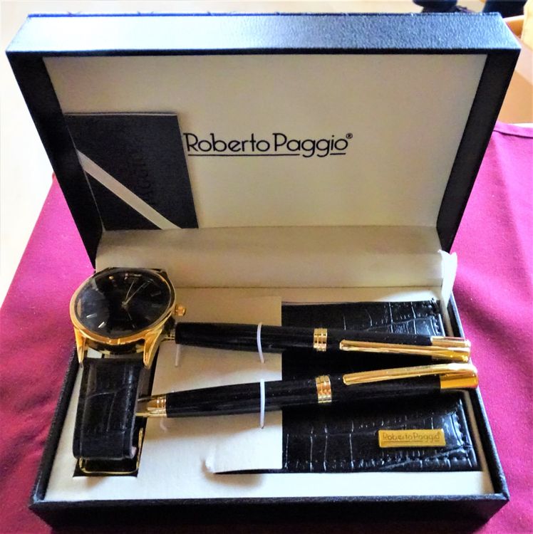 Armbanduhr Roberto Paggio inkl. 2 Kugelschreiber | Kaufen auf Ricardo