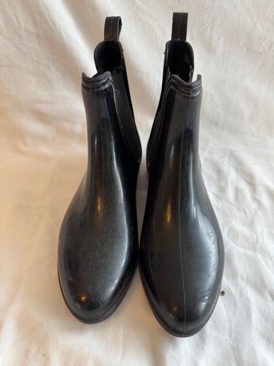 Schwarze Chelsea Gummistiefel, Grösse 37, Top Zustand! (Gebraucht) in ...
