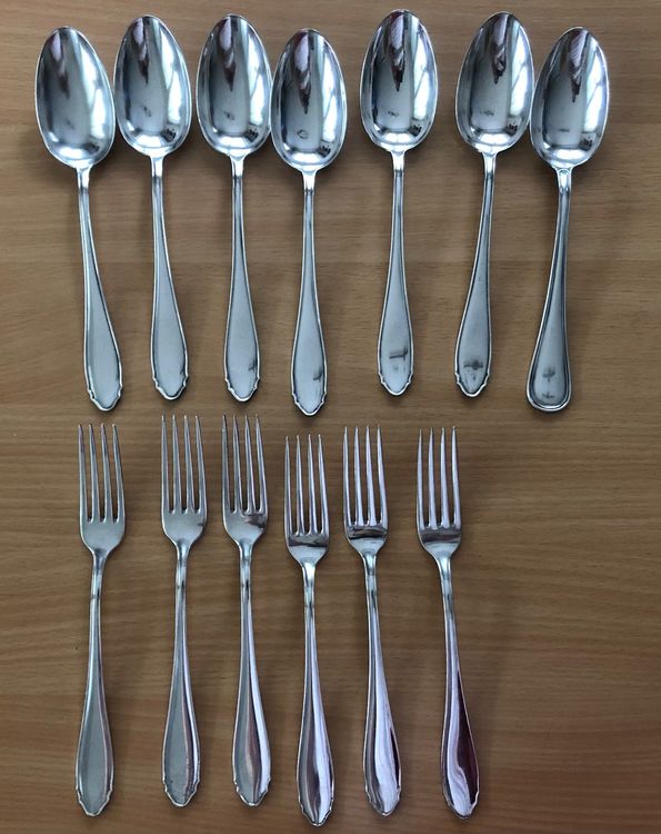 Jetzler Silberbesteck 800 6 Löffel 6 Gabeln 1 Löffel separat (Gebraucht) in Sirnach für CHF 499 ...