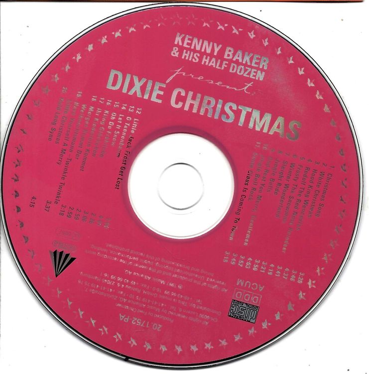 Kenny Baker & His Half Dozen DIXIE CHRISTMAS Vocal Jazz CD (Gebraucht ...