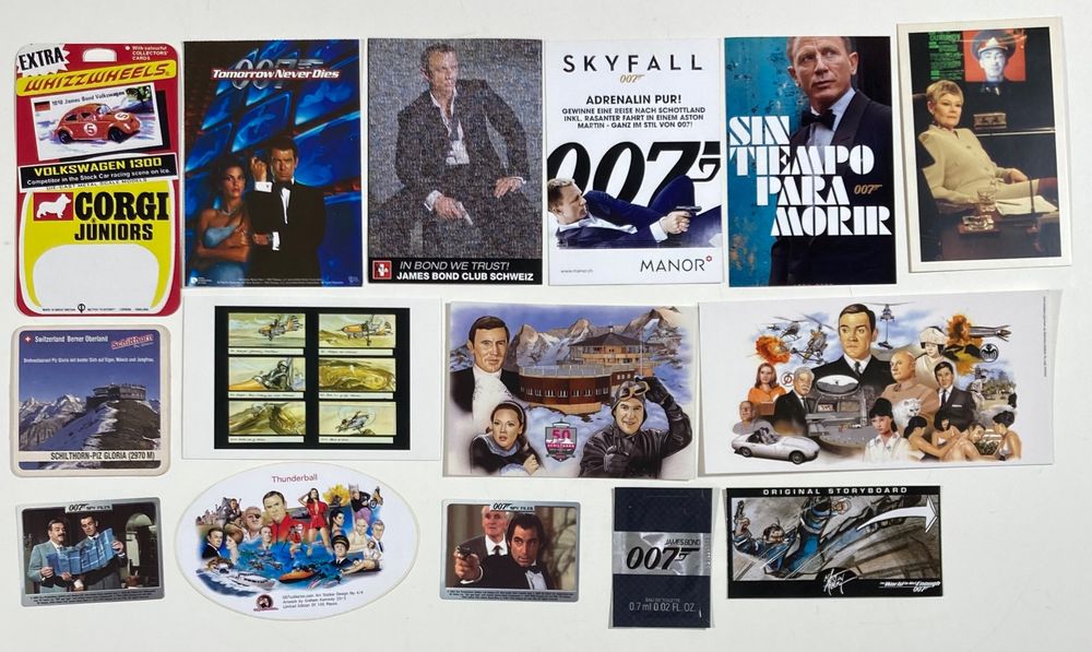 James Bond 007 30 Werbeartikel Postkarten, Flyer, Sticker... (Gebraucht ...