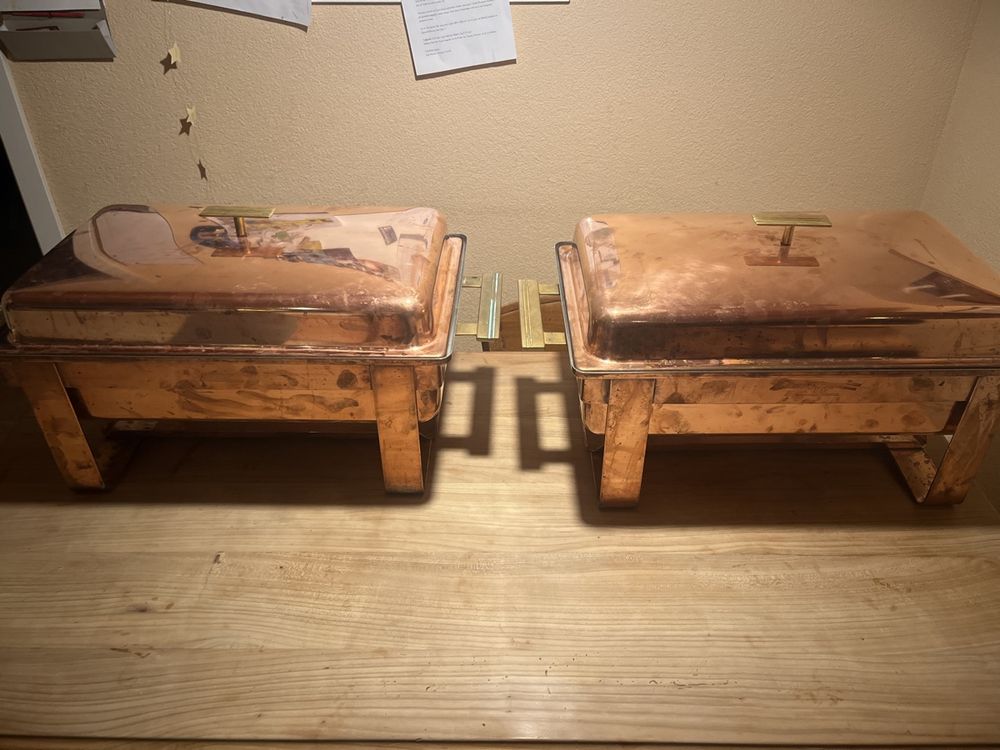 2 Spring Chafing Dish Vintage ( Kupfer ?) (Gebraucht) in Dittingen für ...