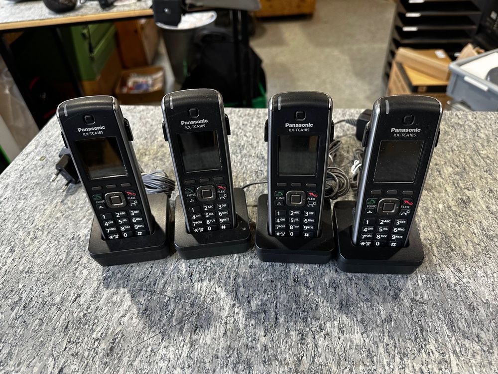 4x Panasonic KX-TCA185 DECT Systemfunktelefon (Gebraucht) in ...