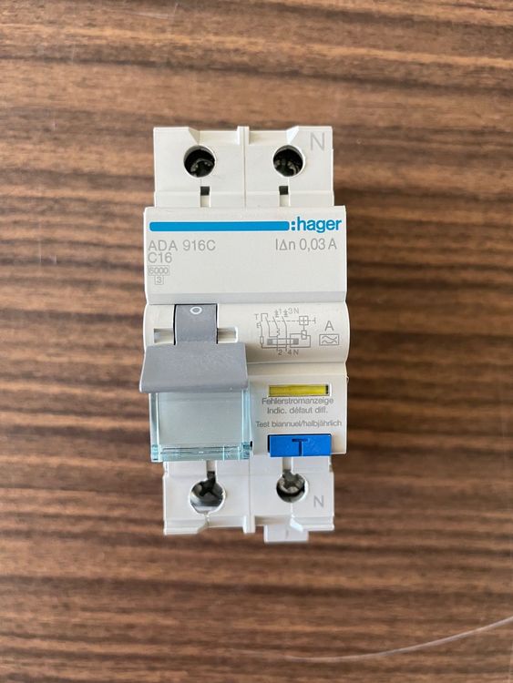 Hager FI/LS LN C16A 30mA Typ.A (Gebraucht) in Pedrinate für CHF 40 – mit Lieferung auf Ricardo ...
