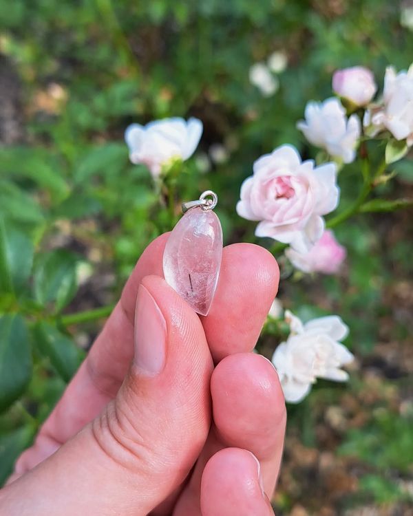 Rutil Bergkristall aus der Schweiz Anhänger | Kaufen auf Ricardo