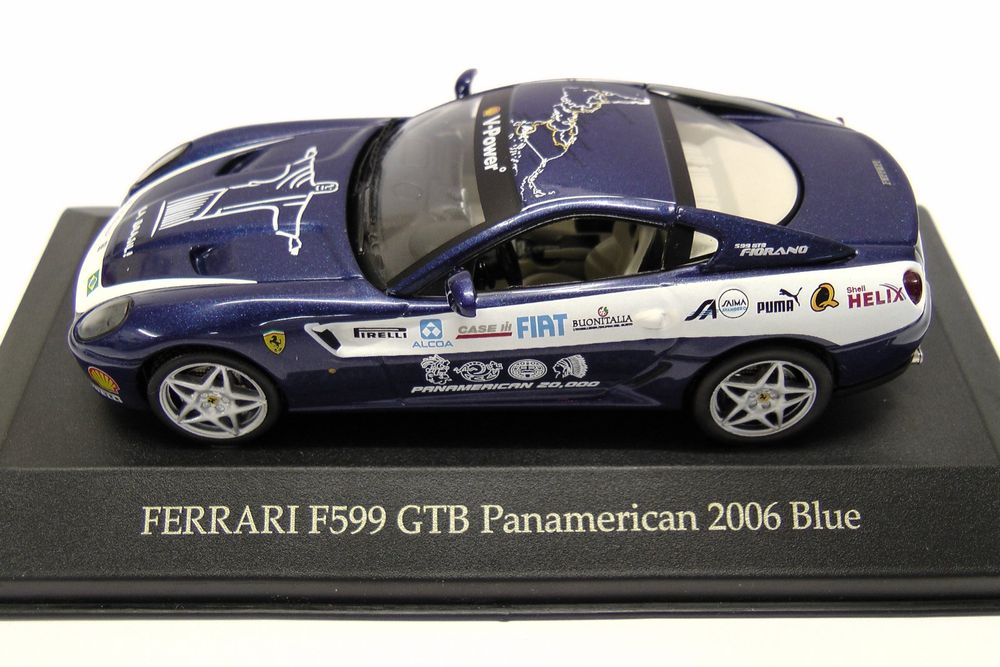 Ferrari F599 GTB Panamerica 2006 Blue ixo FER074 1:43 (Neu und ...