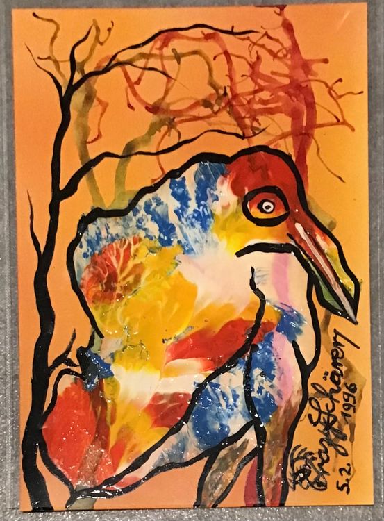 Hans Crazy SCHÄRER Abstrakte Mischtecknik (Gebraucht) in Root für CHF 45 – mit Lieferung auf ...