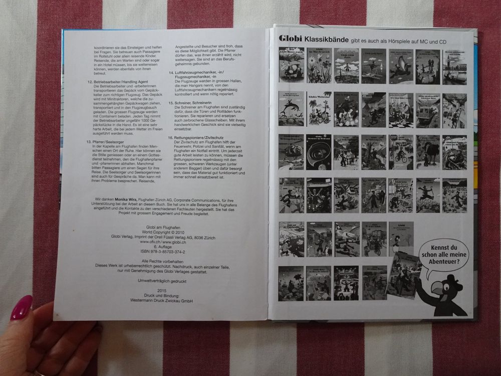 Globi am Flughafen - 6. Auflage 2015 - unbemalt - G182 (Gebraucht) in Küssnacht am Rigi für CHF ...