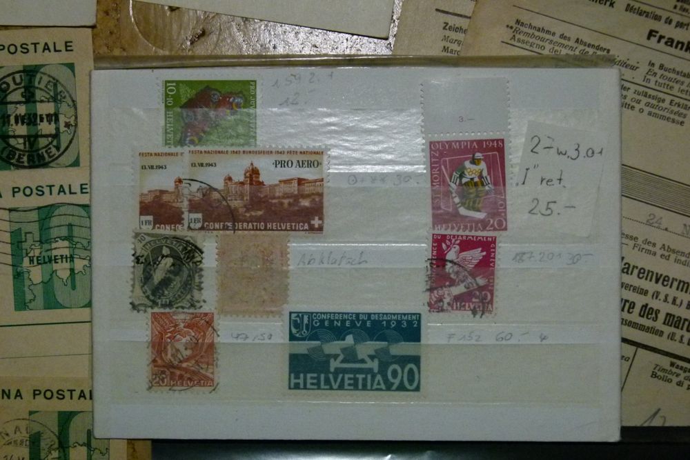 Schweiz kleiner Posten mit Substanz Briefmarken ab Fr. 1.-- (Gebraucht ...