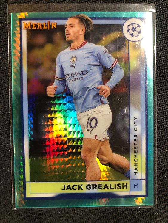Topps Chrome Merlin Jack Grealish Manchester City Aqua | Kaufen auf Ricardo