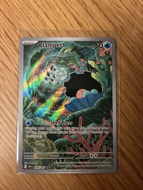 Pokemon Karte: Clamperl - Selten! Top Zustand! 🌊 (Neu (gemäss ...