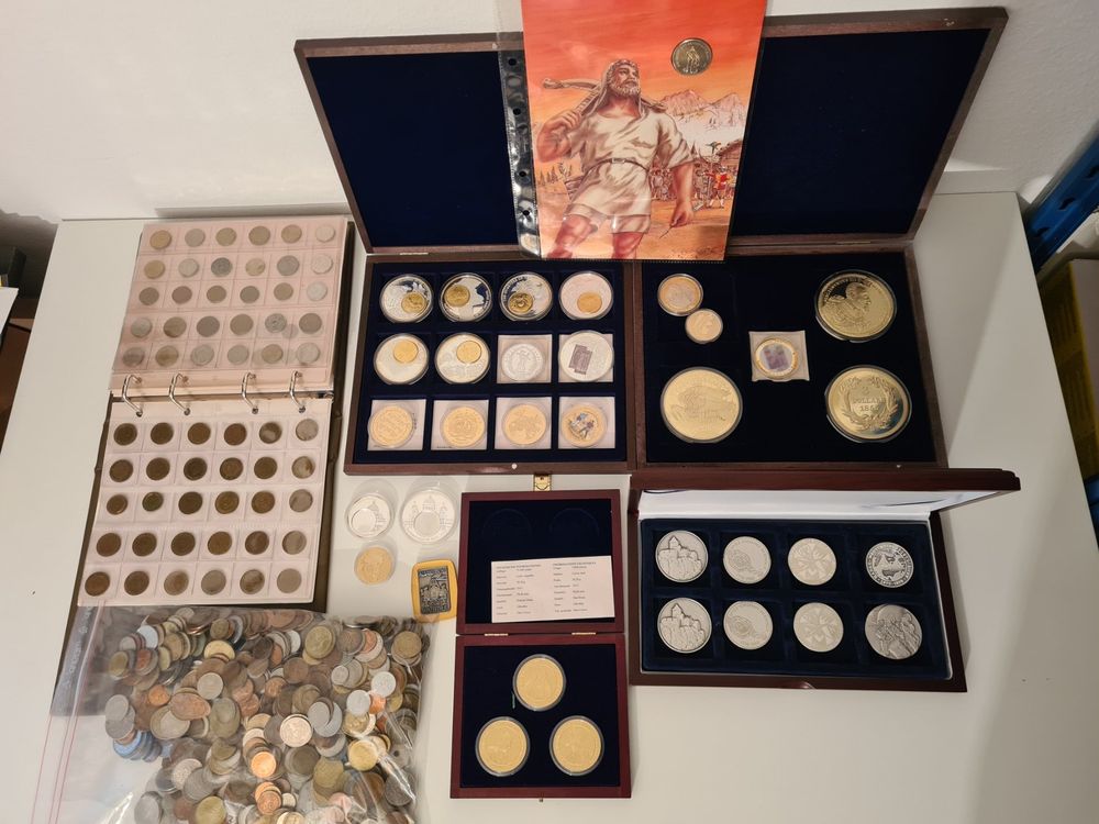Münzensammlung Medallien Gedenkmünzen Grosse Sammlung | Kaufen auf Ricardo