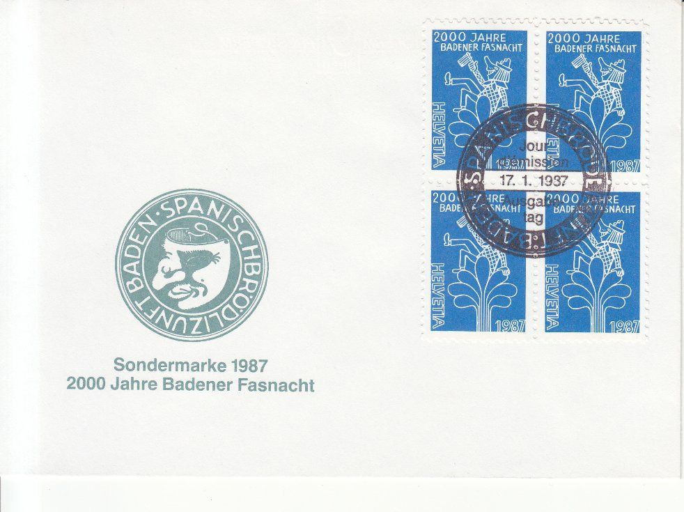 2000 Jahre Badener Fasnacht Vignette 4er-Block | Kaufen auf Ricardo