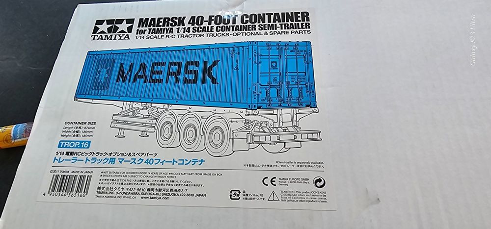 Tamiya Maersk 40-Foot Container (Neu und originalverpackt) in Wädenswil ...