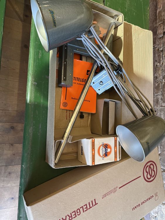 Industrie Design Lampe im Original Karton ca1960 (Gebraucht) in Brienz ...