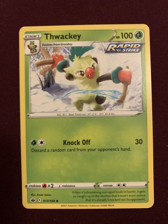 Chimstix/Thwackey Pokémon Karte english | Kaufen auf Ricardo
