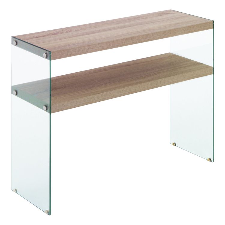 Console Nancy - Transparent et chêne - 75 x 100 x 35 cm (D'occasion) à ...