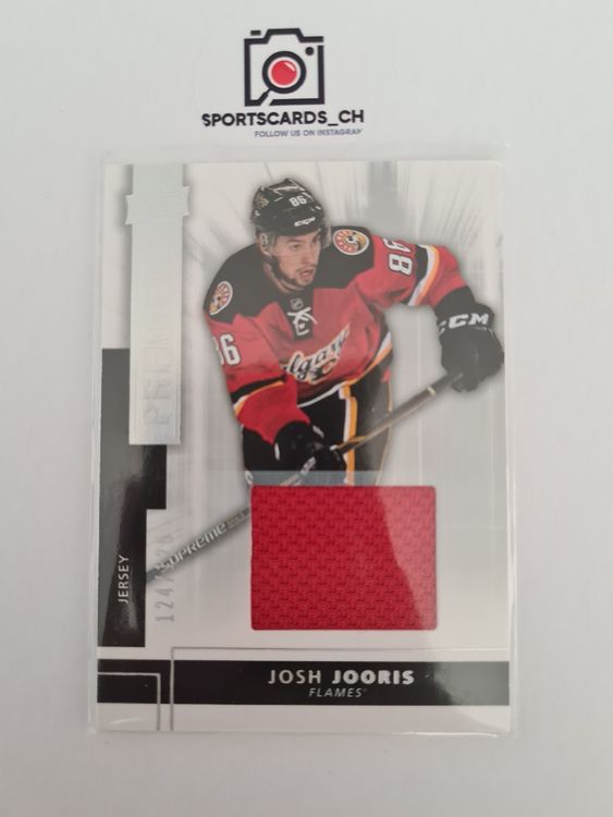 Carte Josh Jooris Flames avec morceau de maillot /125 | Kaufen auf Ricardo