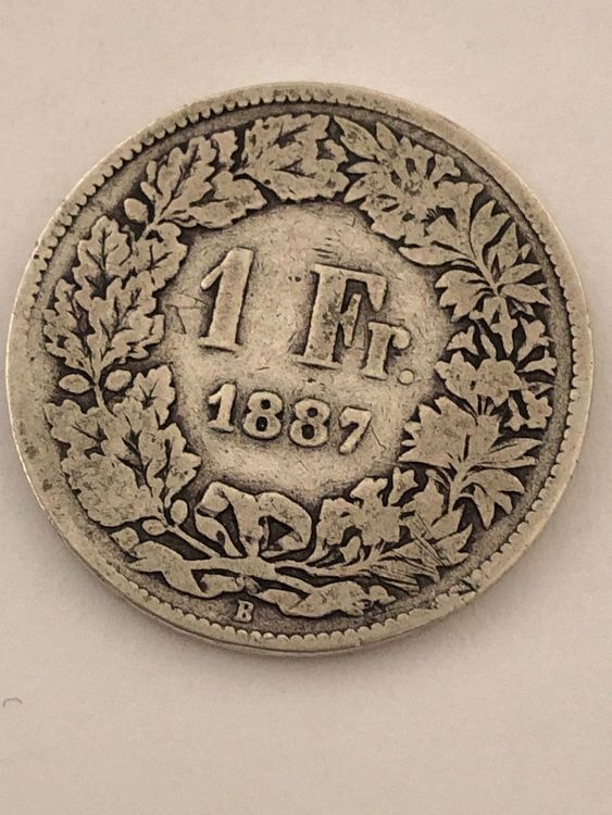 Schweiz 1 Franken 1887 Silber Rar | Kaufen auf Ricardo