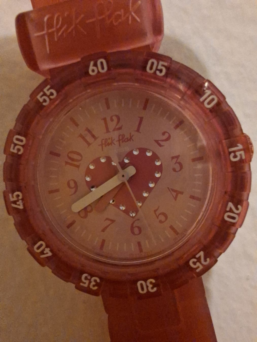 Flik Flak - Uhr Montre enfant rose avec un coeur brillant 💖 (D'occasion ...