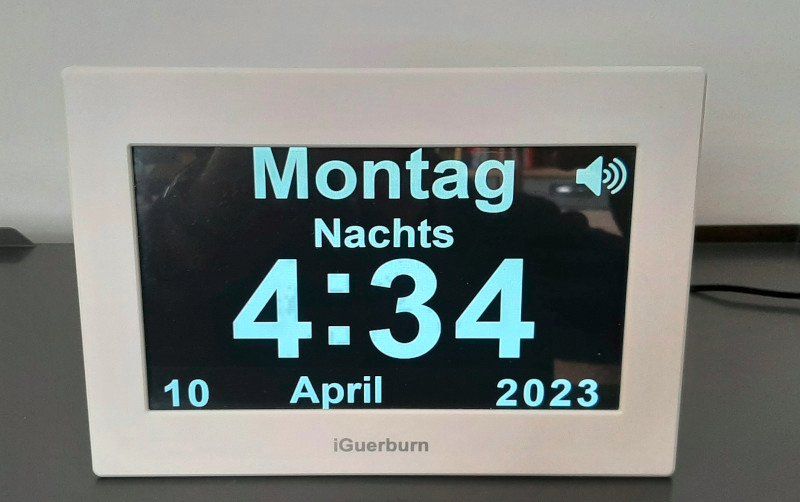 Seniorenuhr iGuerburn, sprechende Uhr, Grossanzeige (Gebraucht) in ...