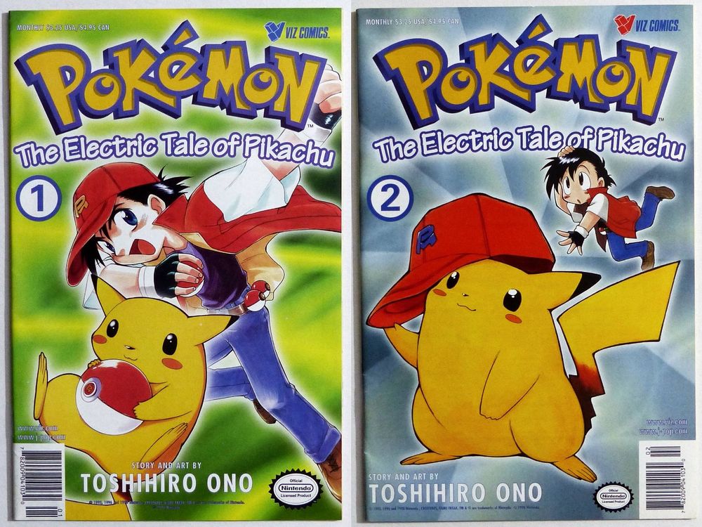 POKEMON 1-2 THE ELECTRIC TALE OF PIKACHU VIZ COMICS 1998 | Kaufen auf ...