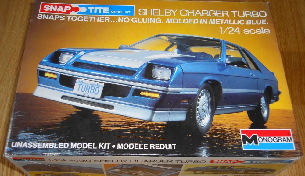 MONOGRAM SNAPTITE DODGE SHELBY CHARGER TURBO 1:24 (Neu (gemäss ...