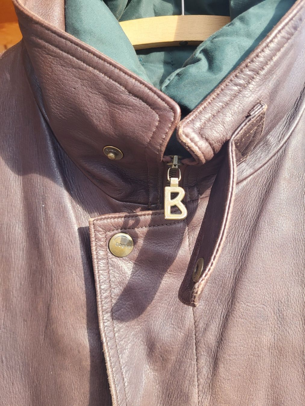 BOGNER - NP800.- Veste Cuir 3 Saisons Avec Doublure Complète (Gebraucht ...