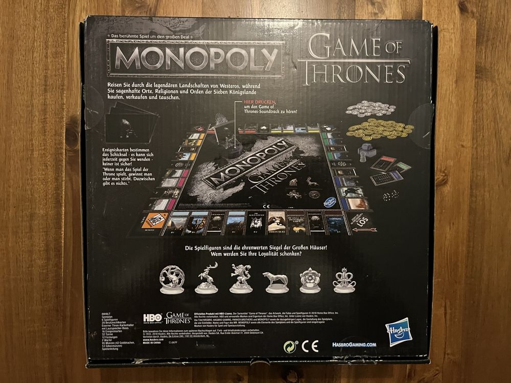 Game of Thrones Monopoly (Gebraucht) in Delémont für CHF 13 – mit Lieferung auf Ricardo kaufen