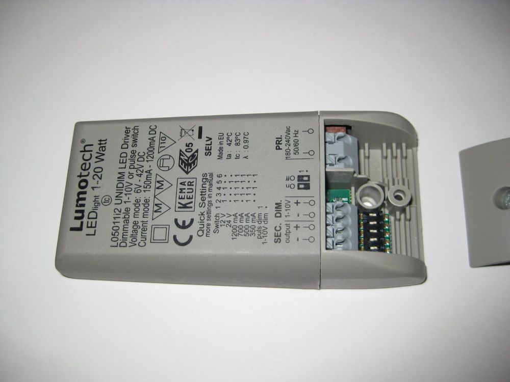 LED Trafo Lumotech 1-20W L05011i2 UNIDIM LED Driver ab 1 Fr. (Neu ...