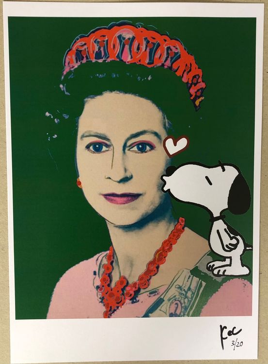 KeC: Snoopy big kiss to the Queen, signiert 3/20 | Kaufen auf Ricardo