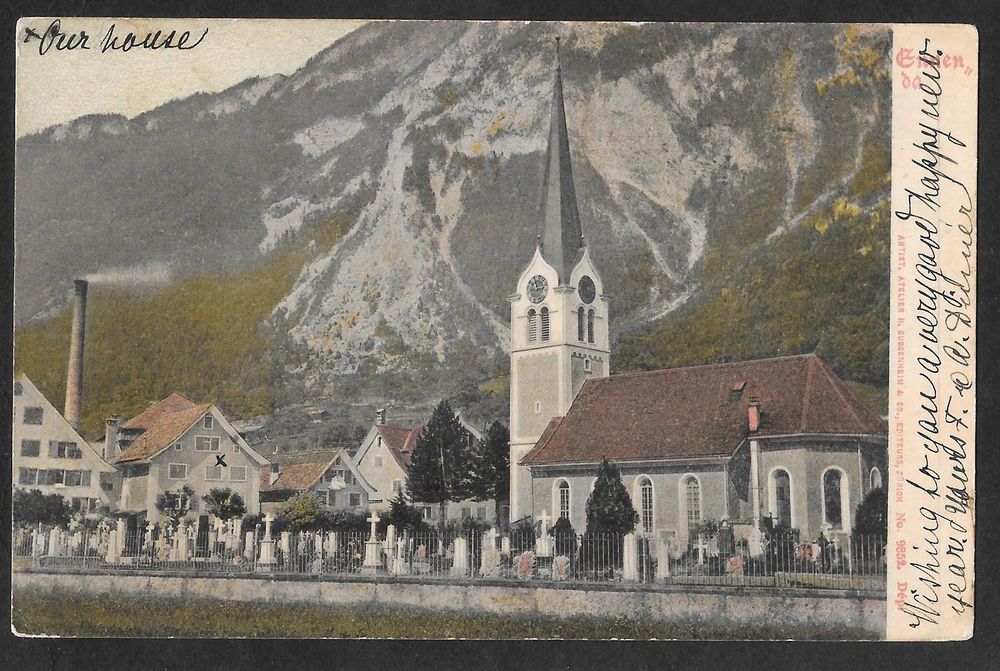 Ennenda Teilansicht mit Kirche (Gebraucht) in Olten für CHF 25 – mit ...
