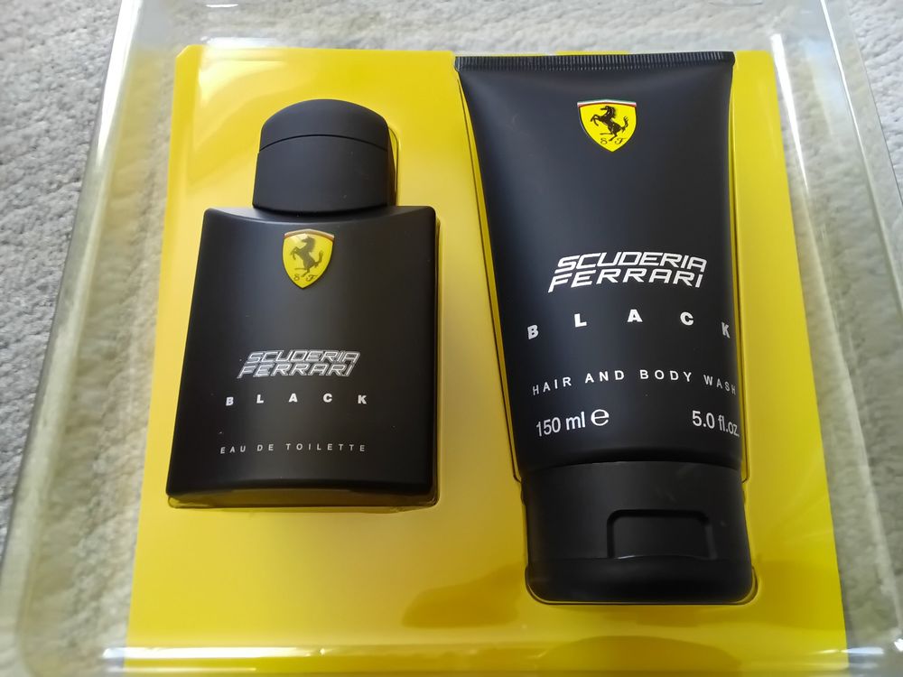 Scuderia Ferrari Black - Eau de Toilette + Hair & Body Wash (Neu und ...