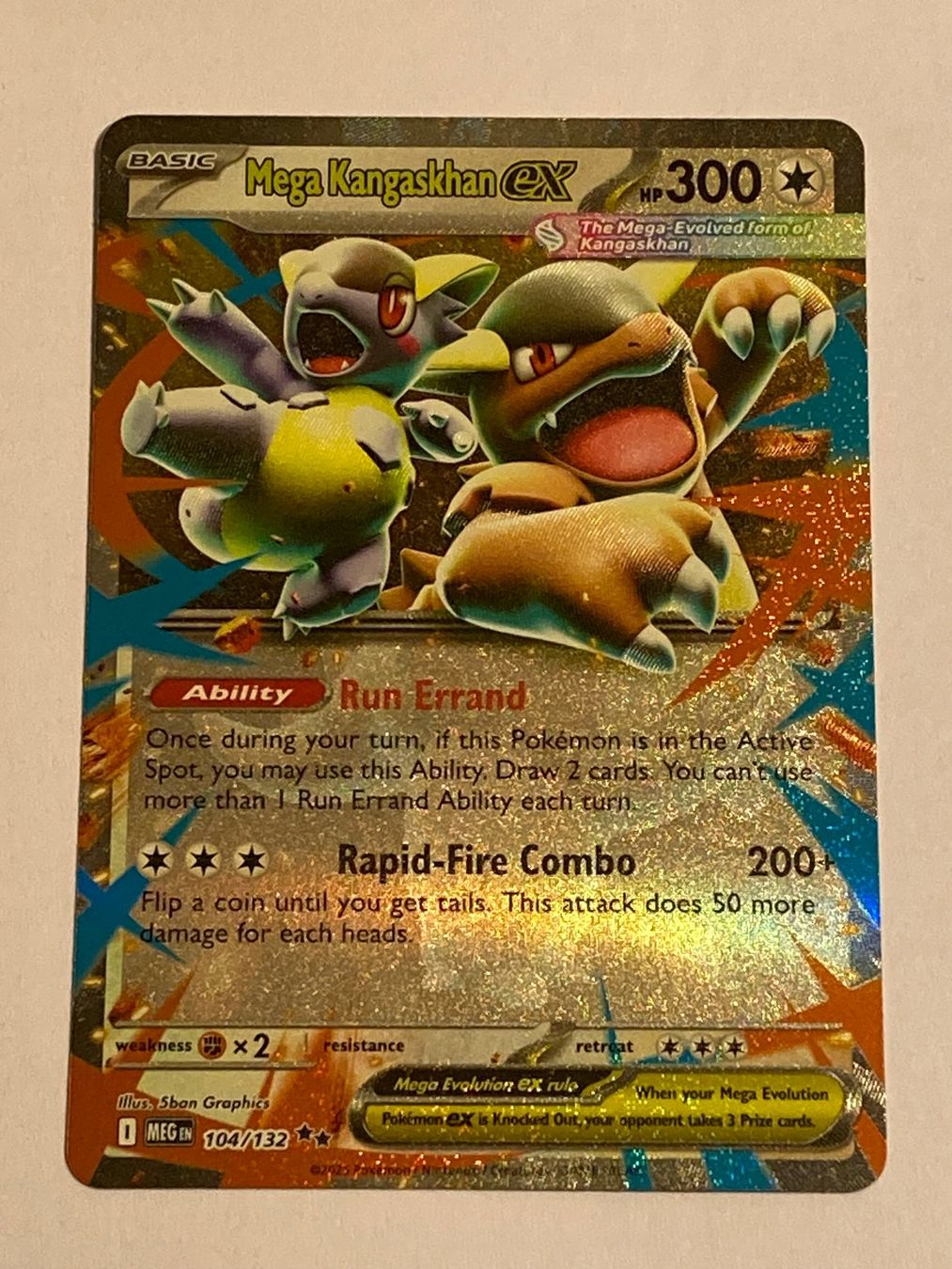 Pokemon MEGA EVOLUTION Mega Kangaskhan ex 104 / 132 🇬🇧 EN (Neu (gemäss ...