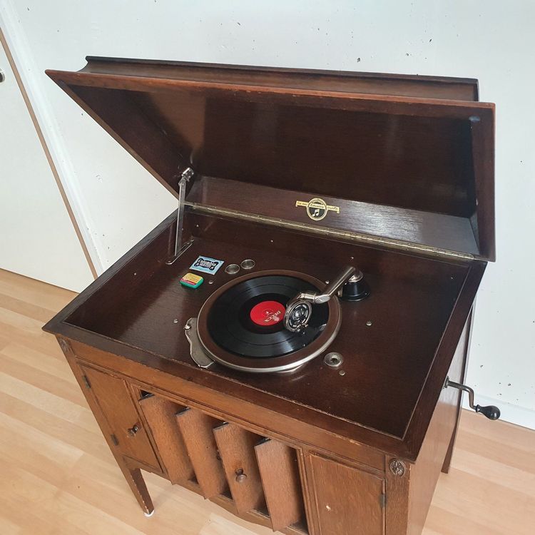 Grammophon Columbia Grafonola viva-tonal Stand Salongrammoph | Kaufen ...