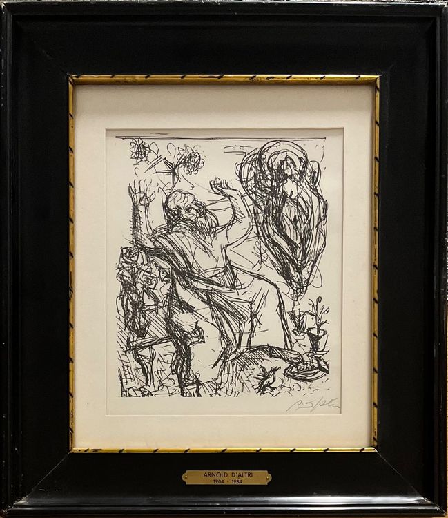 Arnold D‘Altri (1904-1980) „Composition“ Lithographie, Hsig. (Gebraucht ...
