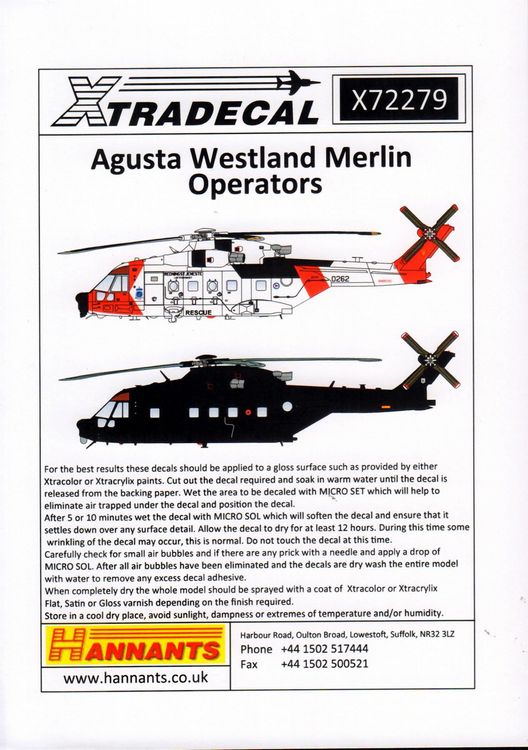 1/72 Merlin Oprators Decal (Neu und originalverpackt) in Sion für CHF ...