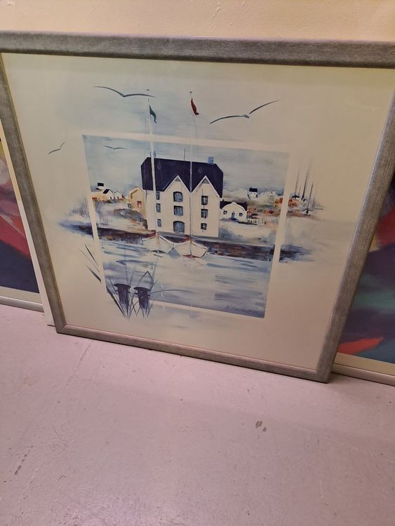 Aquarell Küstenlandschaft handsigniert gerahmt signiert. (Gebraucht) in Zürich für CHF 60 – nur ...