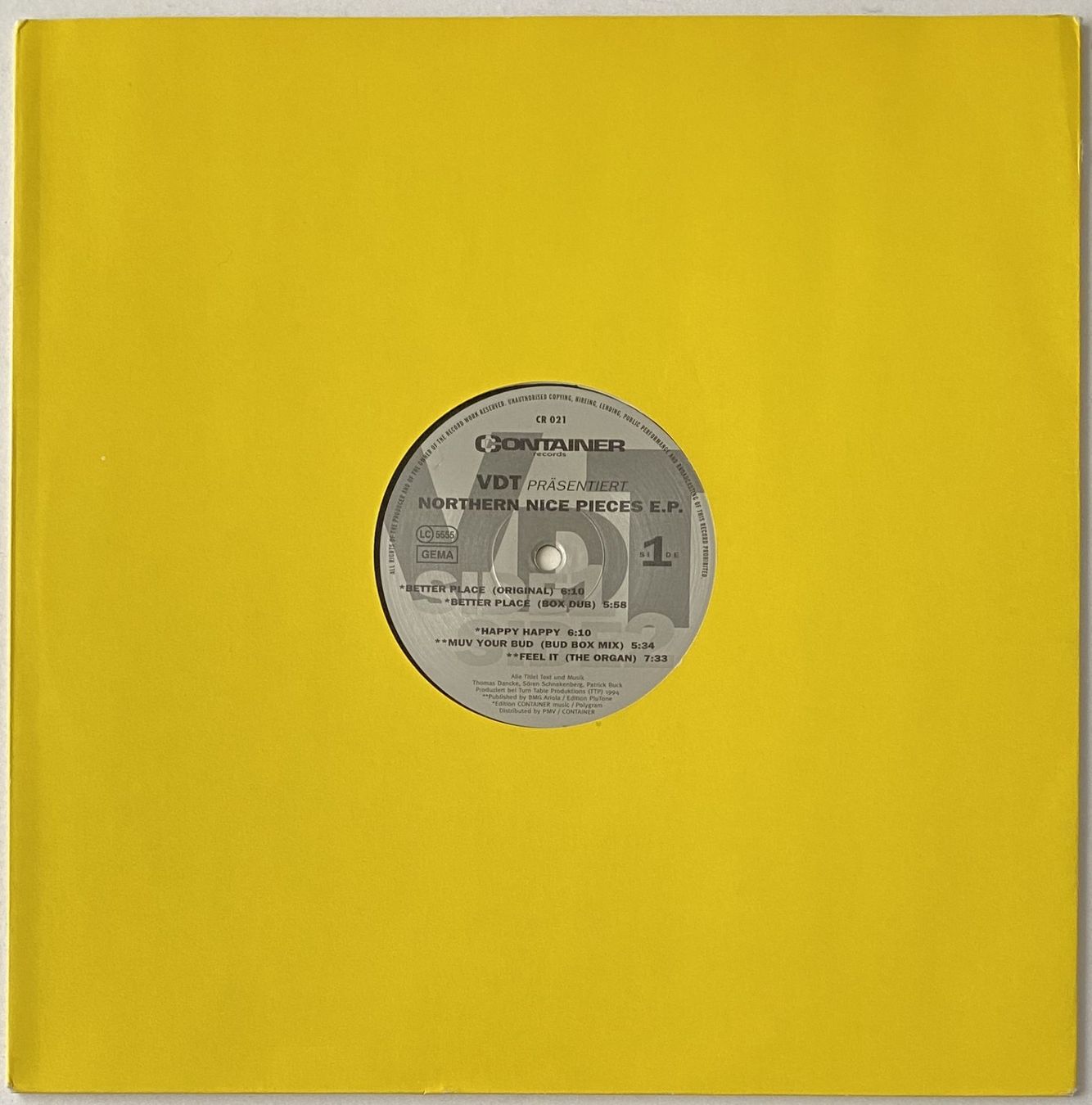 VDT, Northern Nice Pieces E.P. (House, Prog. House) RARE!!! (Gebraucht ...